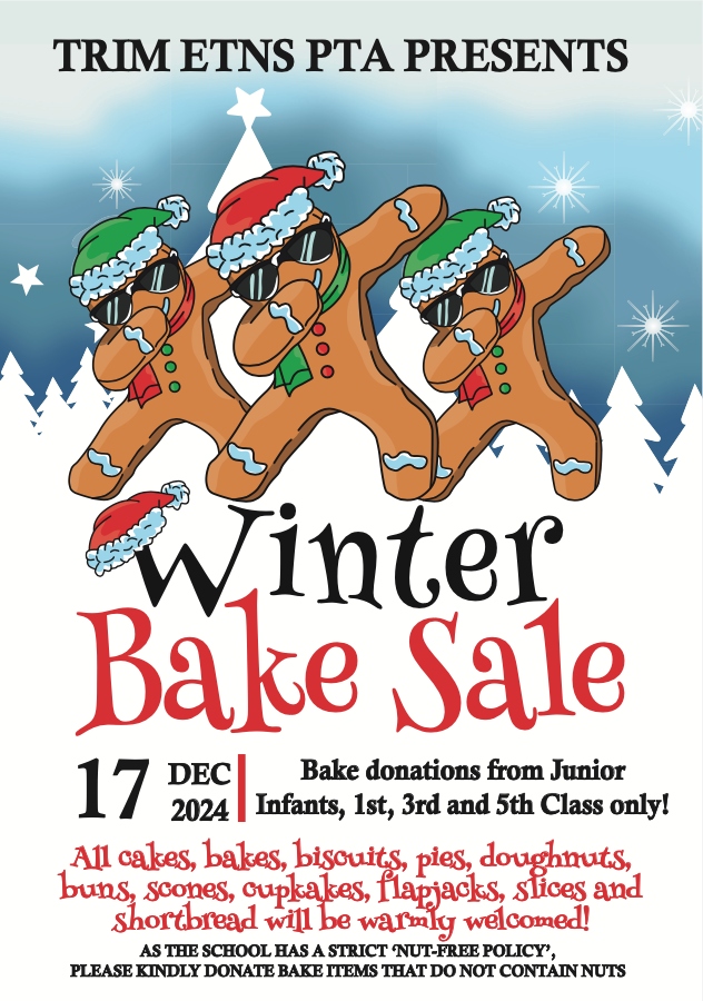 PTA Winter Bake Sale - Trim Educate Together National School
