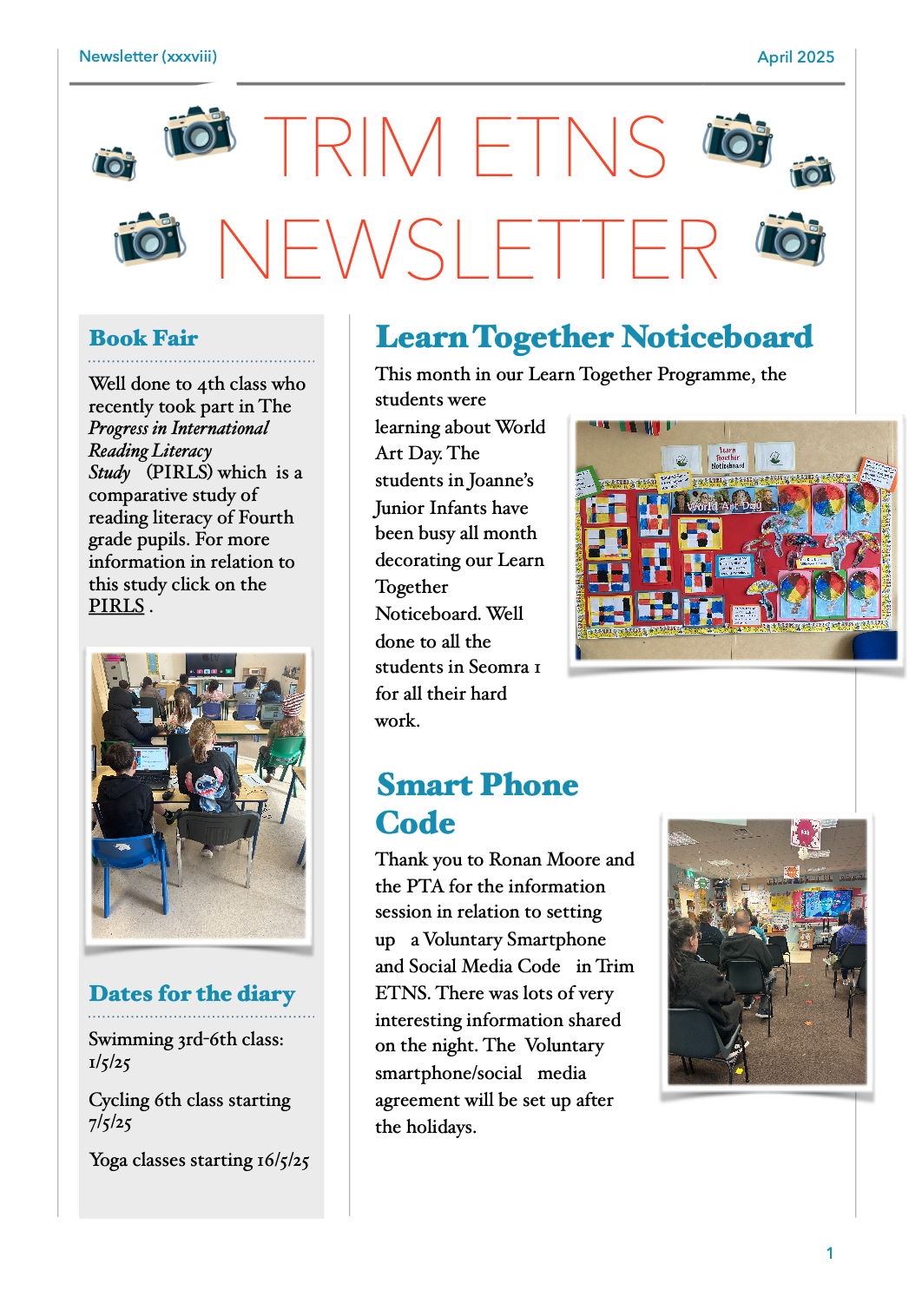 Newsletter April 2025 - Trim Educate Together National School