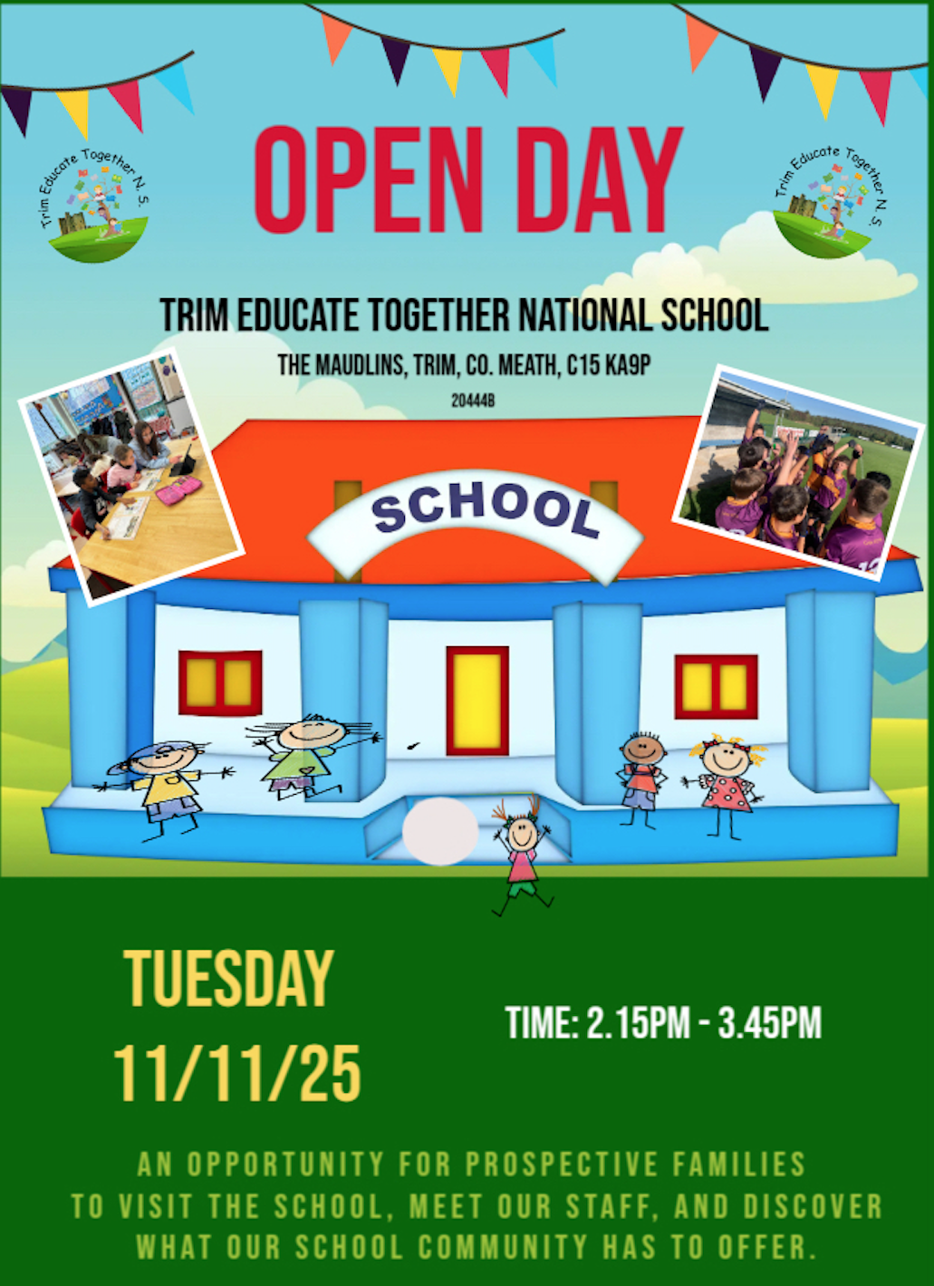 Open Day 11th November 2025 - Trim Educate Together National School